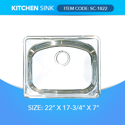 Kitchen Sink SC-1822 - Planetbolt Hardware & Industrial Supply
