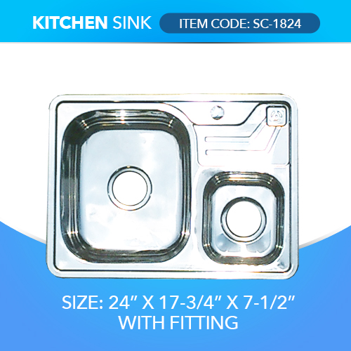 Kitchen Sink SC-1824 - Planetbolt Hardware & Industrial Supply